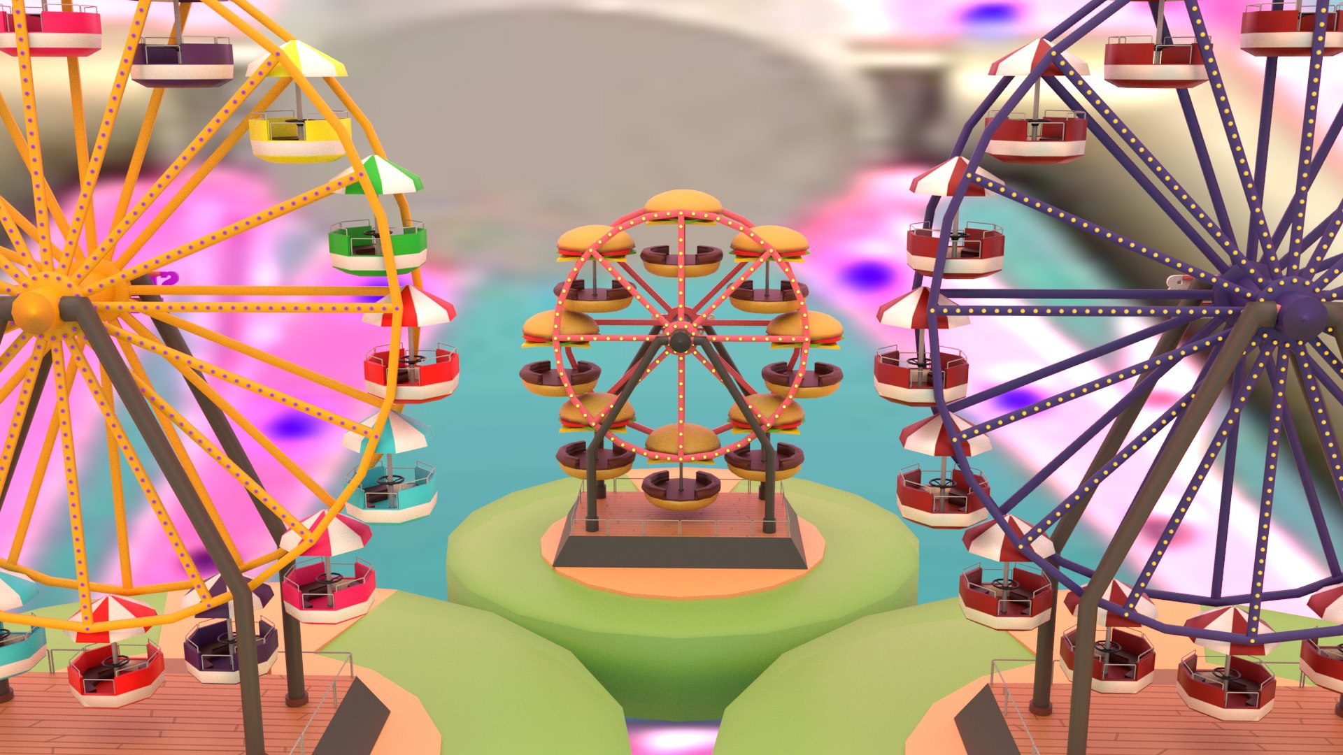 3D Ferris Wheels Pack - TurboSquid 2025272