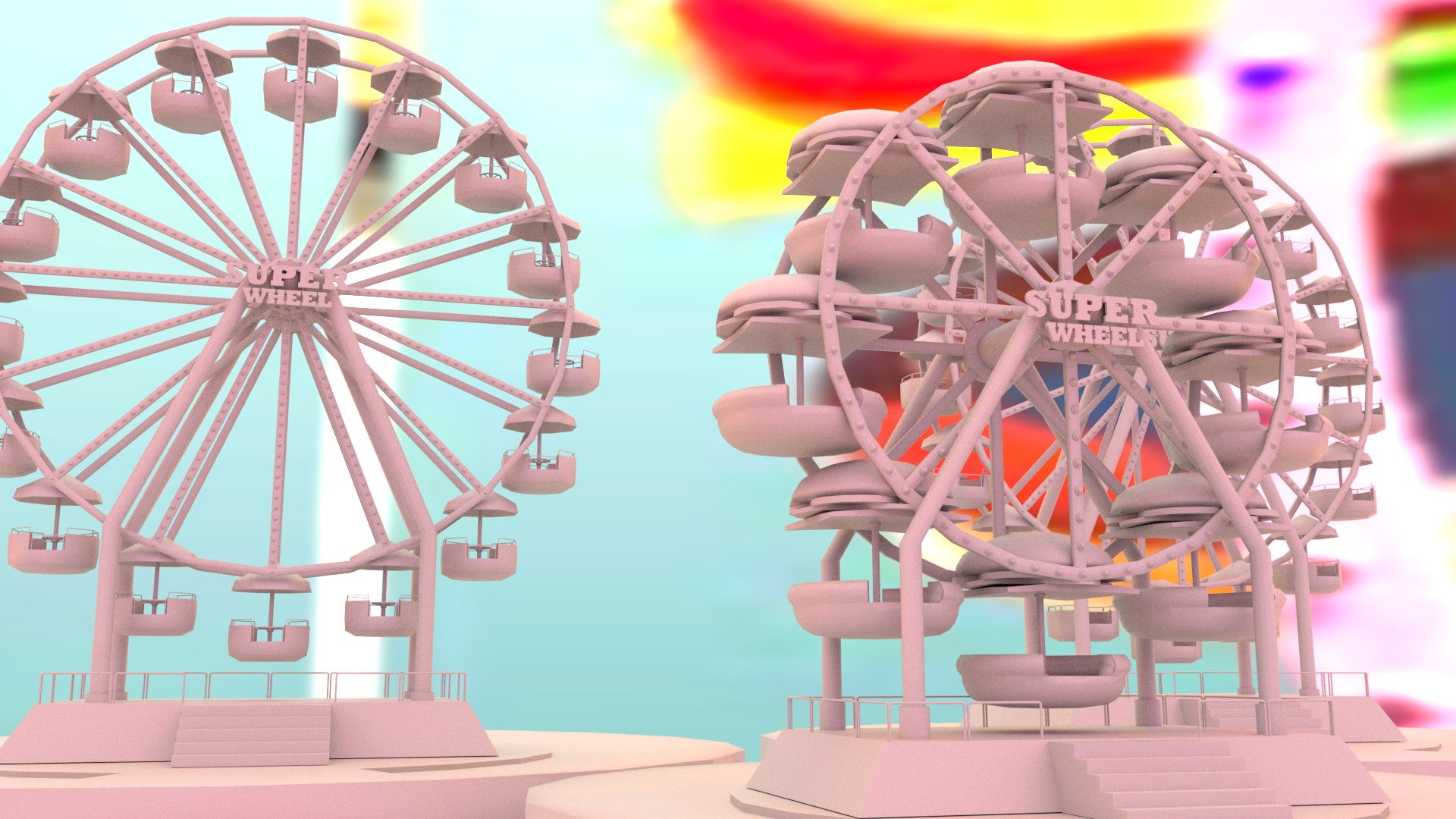 3D Ferris Wheels Pack - TurboSquid 2025272