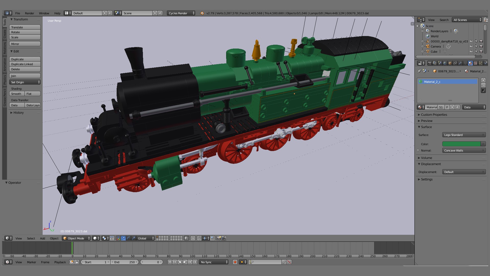 3D Lego Steam Engine - TurboSquid 1672248