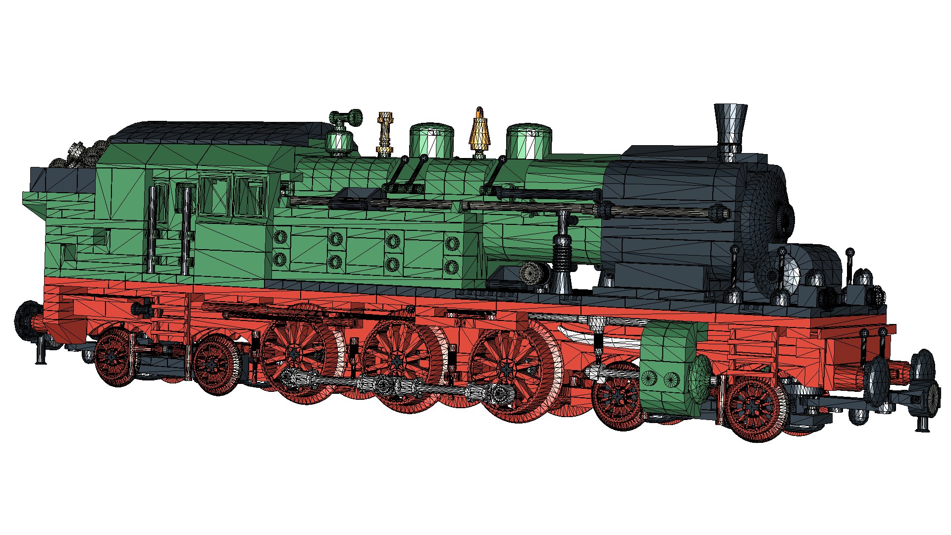 3D Lego Steam Engine - TurboSquid 1672248