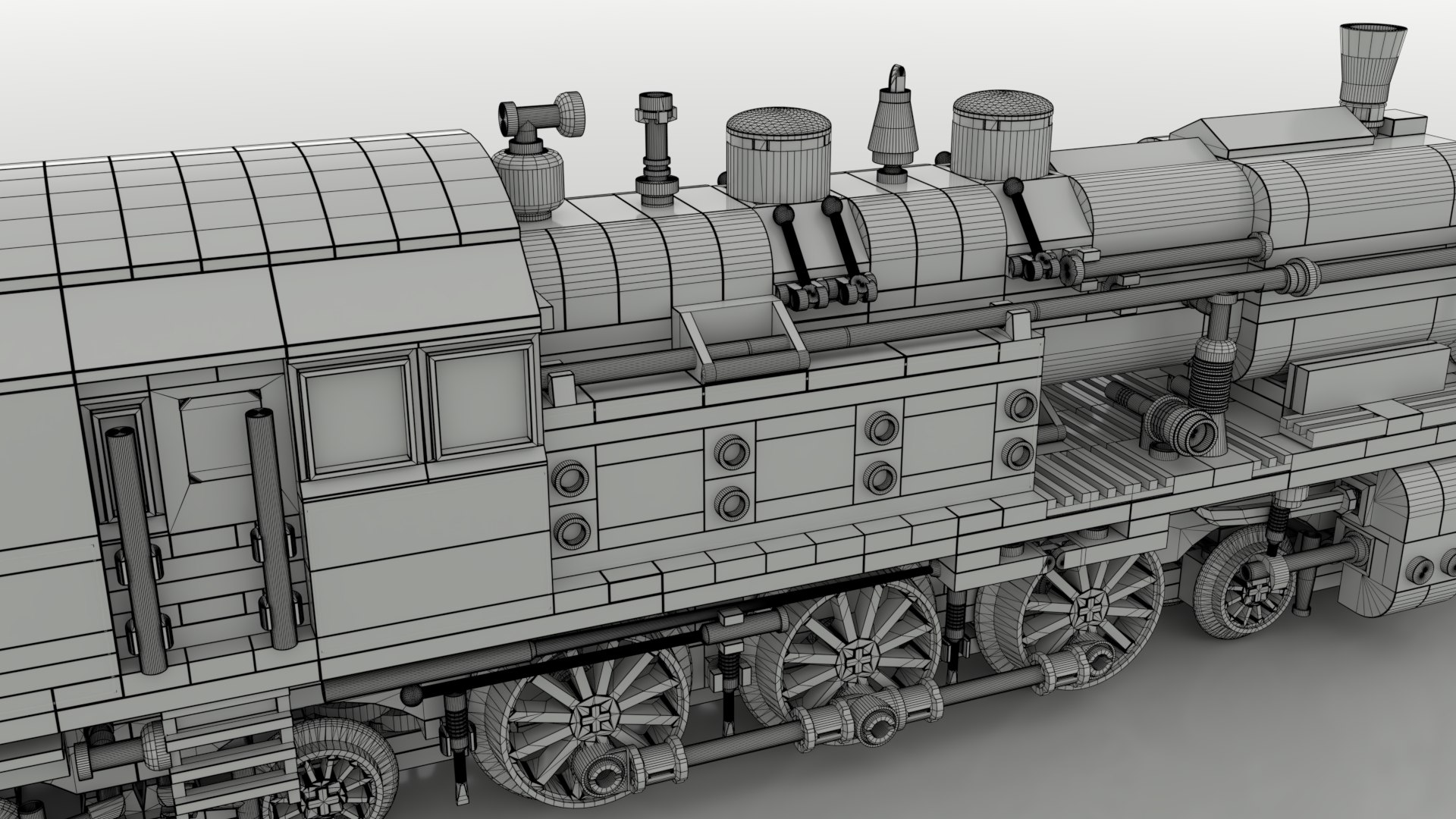 3D Lego Steam Engine - TurboSquid 1672248