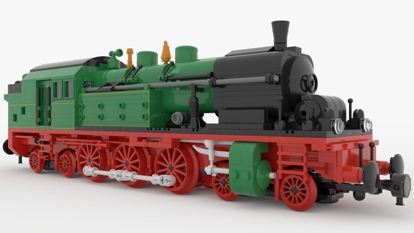 Lego Dampflok - Württemberg Klasse C T18 3D-Modell - TurboSquid 1672248