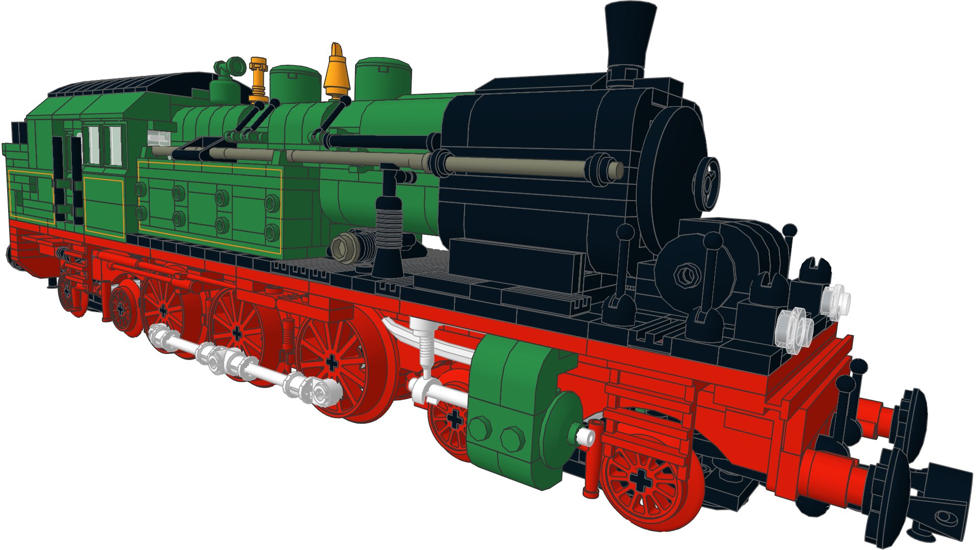 3D Lego Steam Engine - TurboSquid 1672248