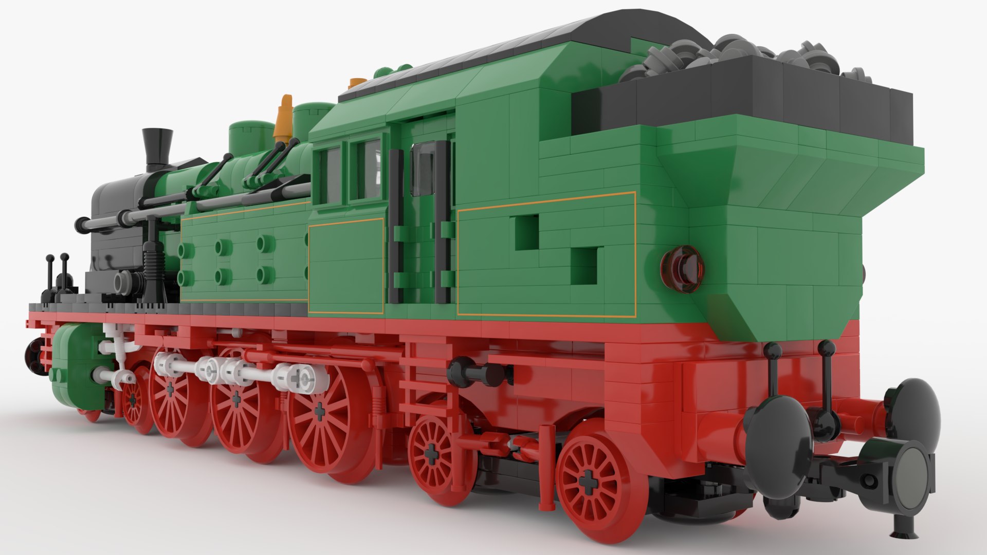 3D Lego Steam Engine - TurboSquid 1672248