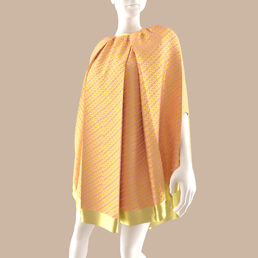 3D model dress folds fabric - TurboSquid 1258208