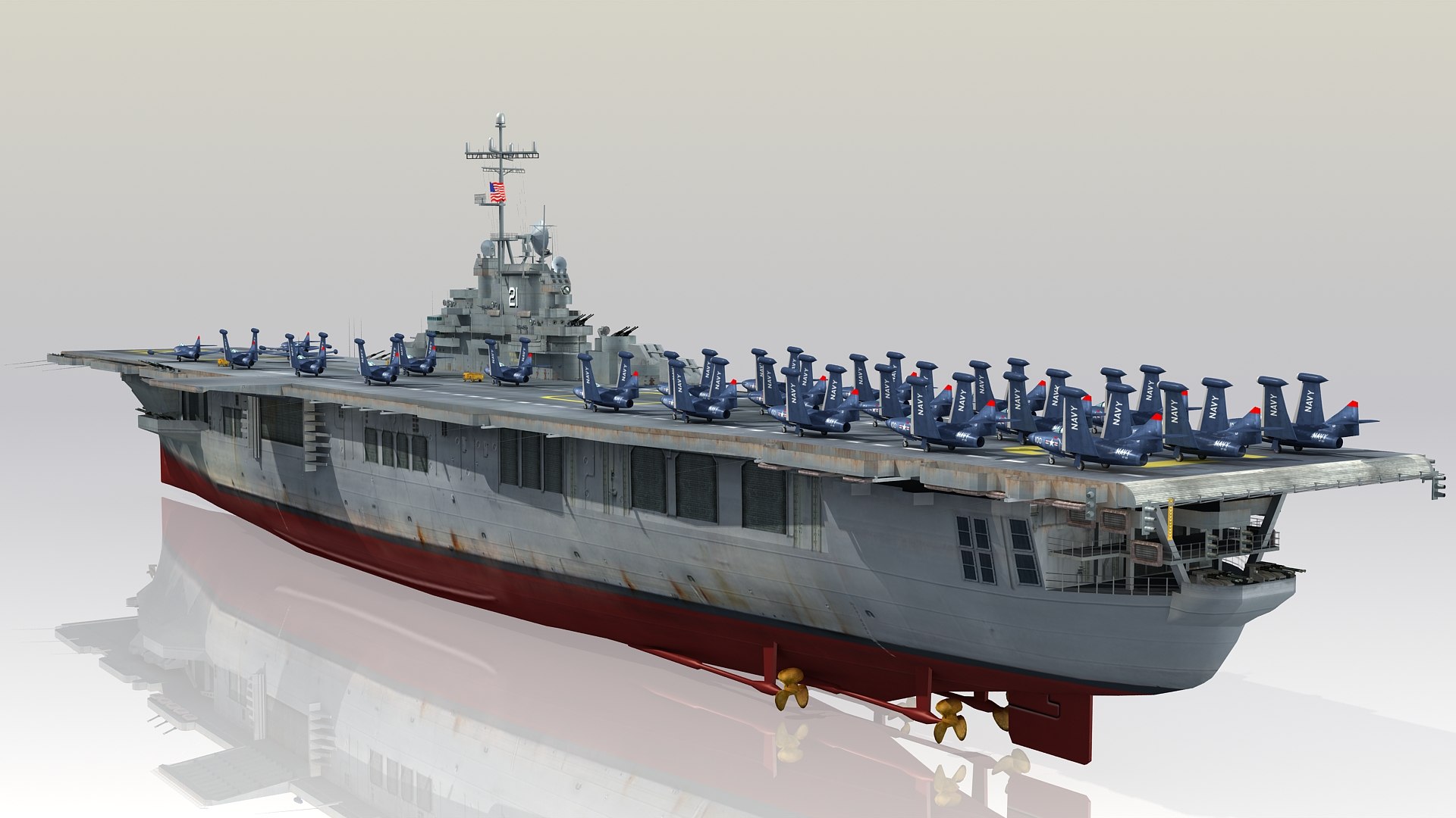 USS Boxer CV-21 3D model - TurboSquid 2076907
