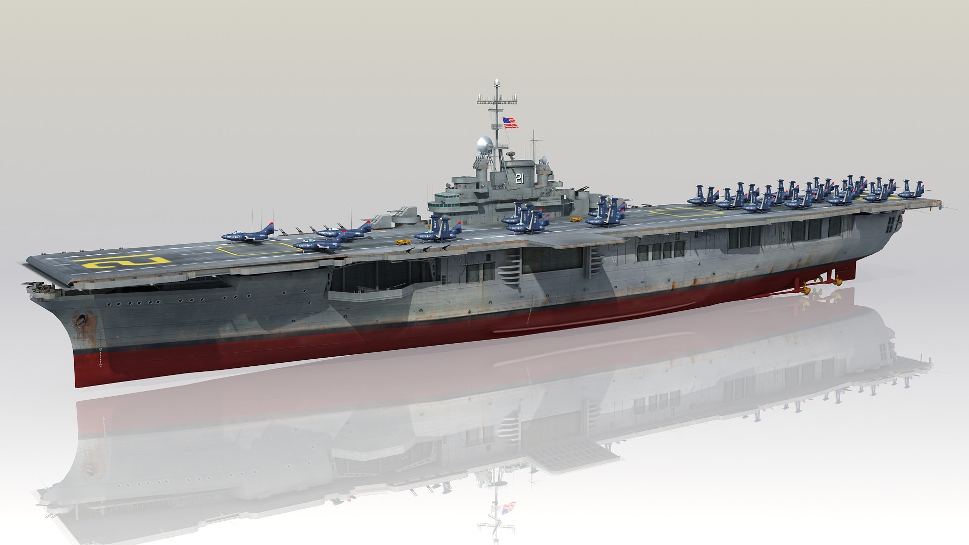 USS Boxer CV-21 3D model - TurboSquid 2076907