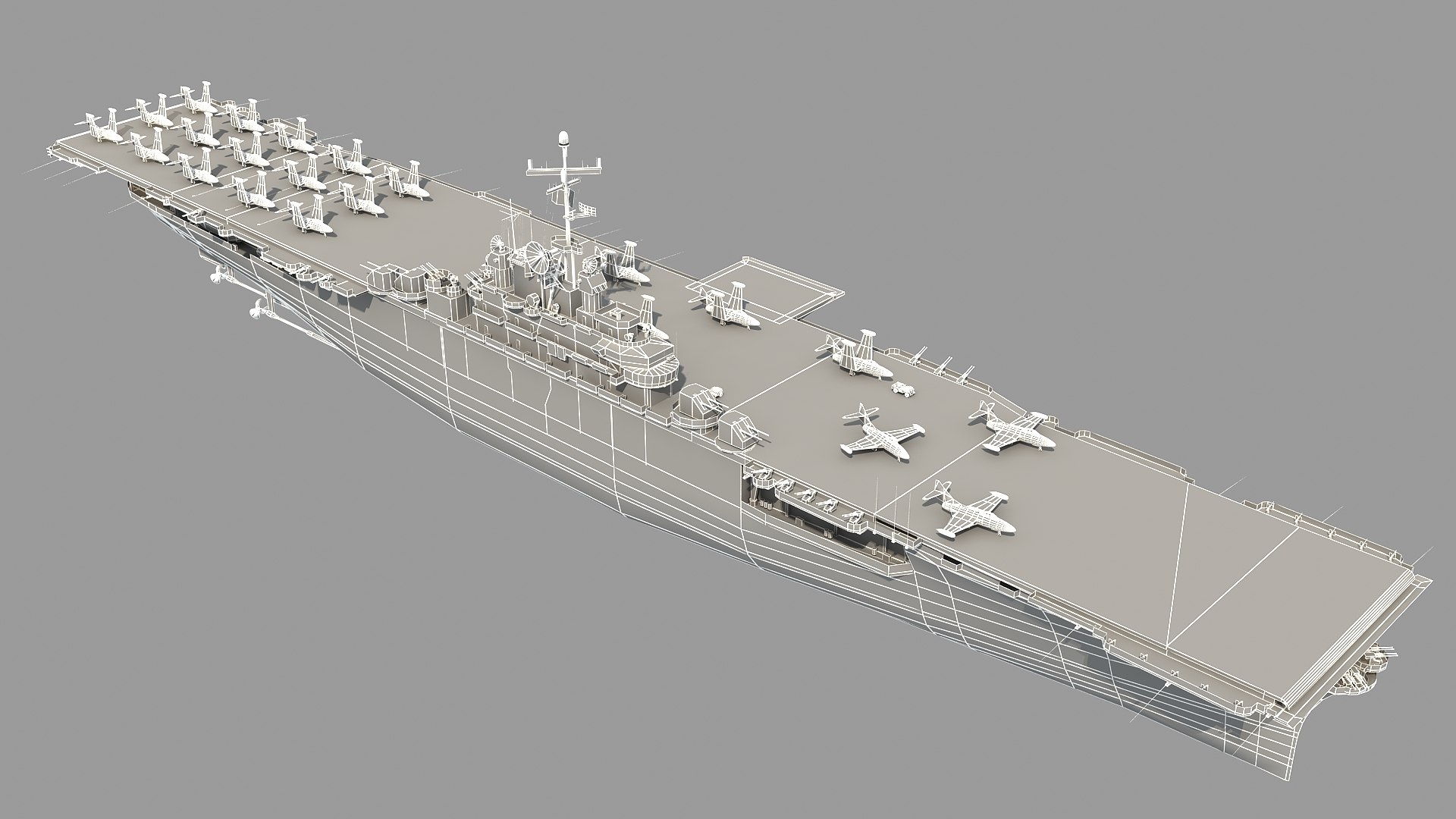 USS Boxer CV-21 3D model - TurboSquid 2076907