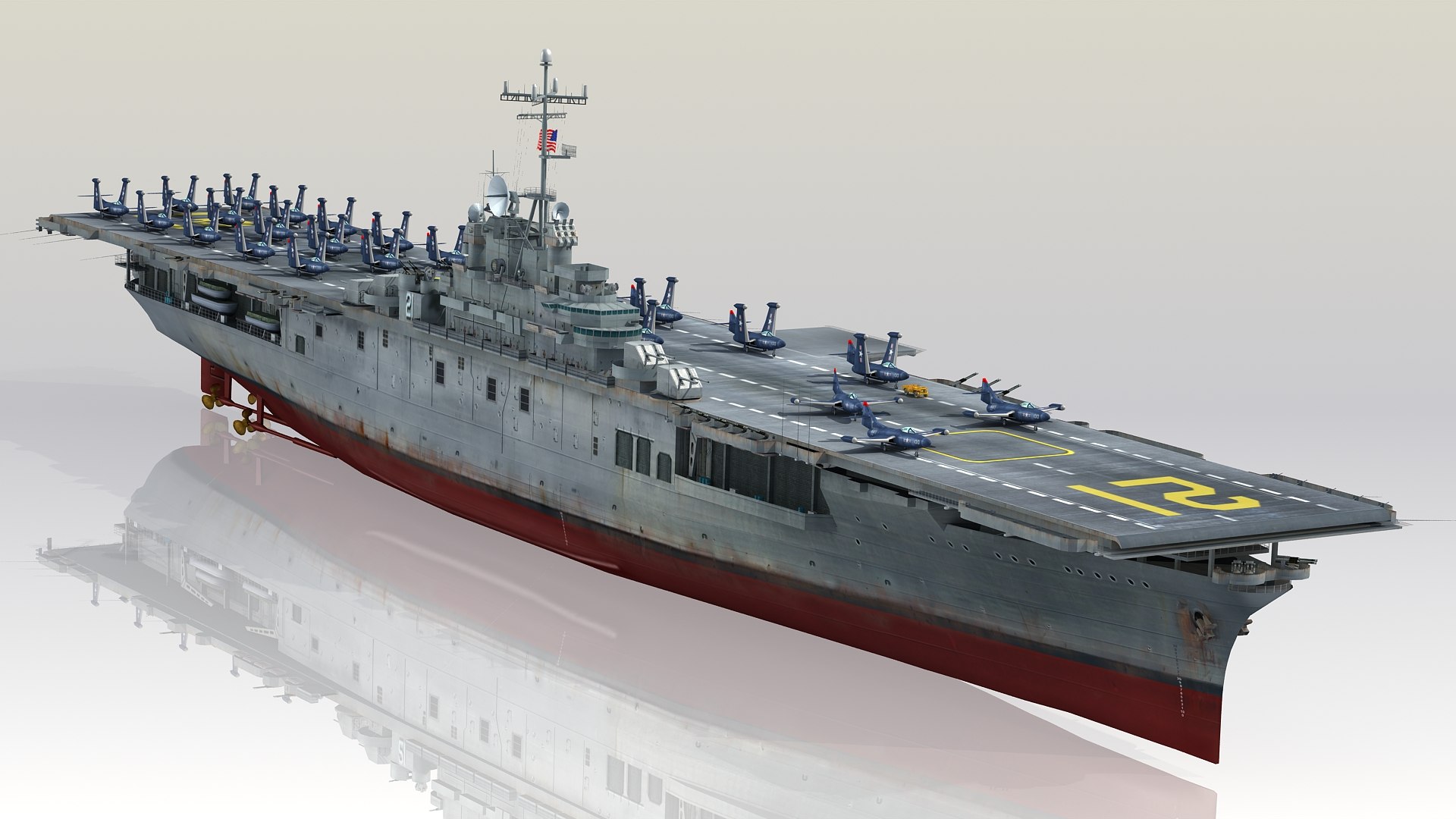 USS Boxer CV-21 3D Model - TurboSquid 2076907