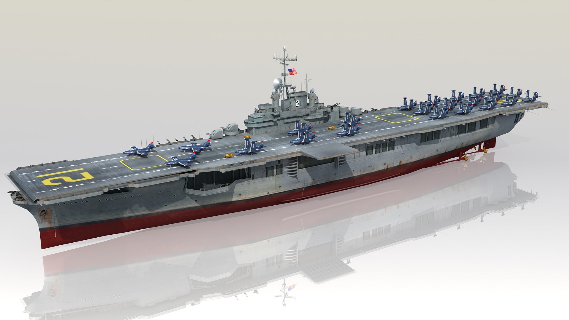 USS Boxer CV-21 3D model - TurboSquid 2076907