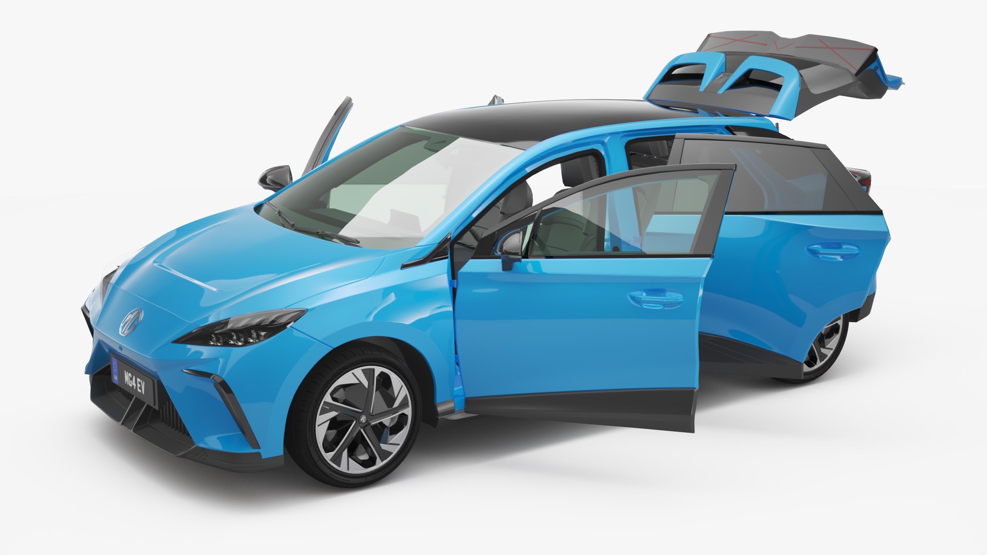3D 2024 MG 4 EV With Interior - TurboSquid 2177602