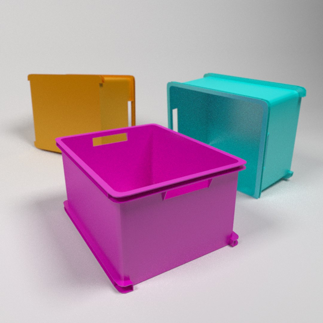 3d Stackable Plastic Storage Containers