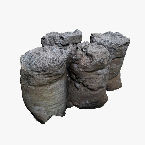 Sack concrete 3D model - TurboSquid 1382730