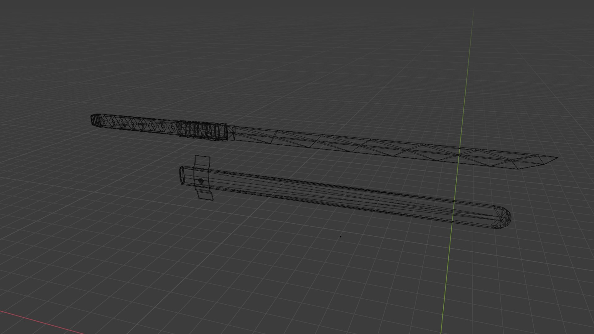 3D Itachi Anbu Sword - TurboSquid 1898429