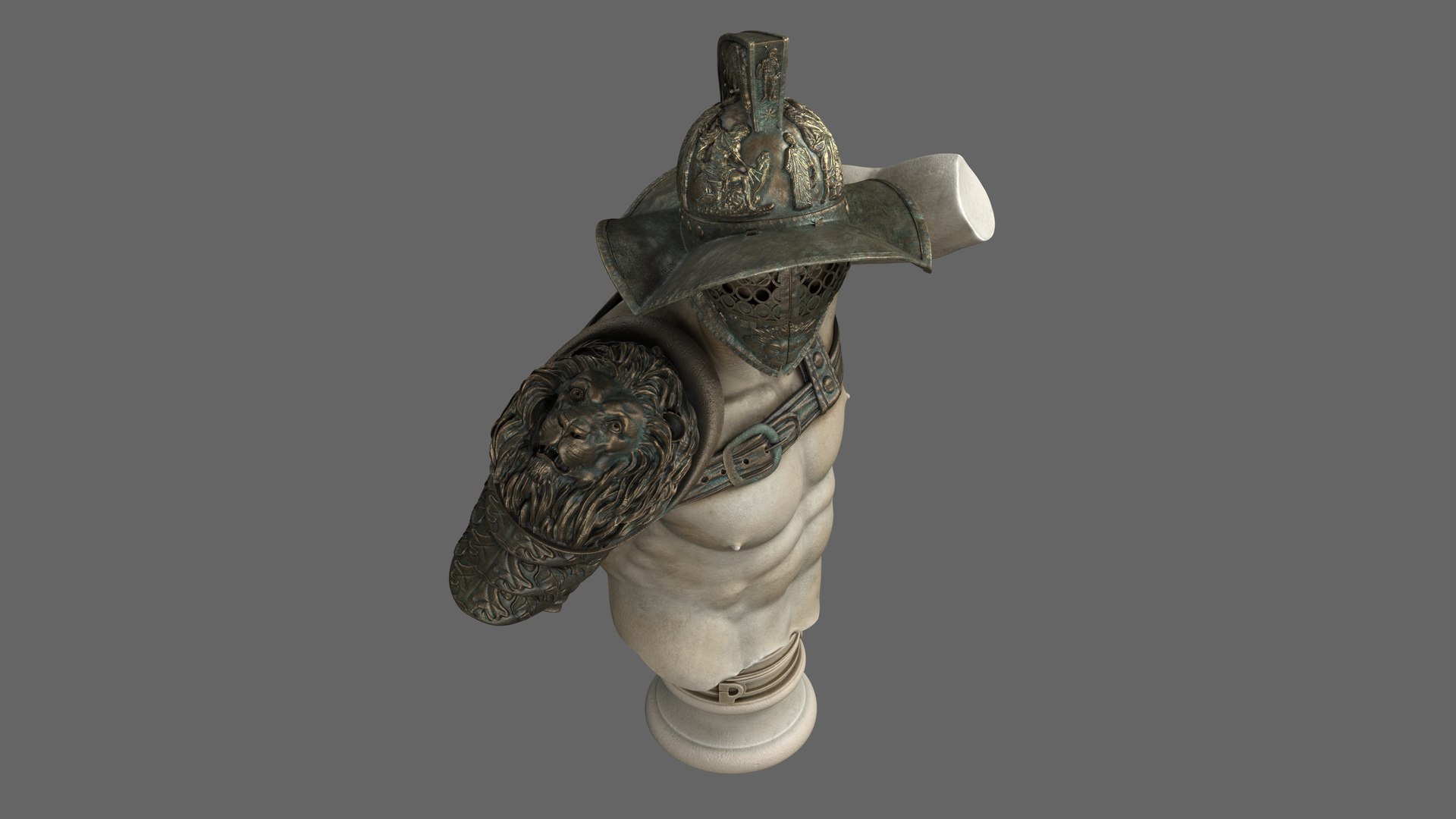 Gladiator Bust 3D Model - TurboSquid 1993003