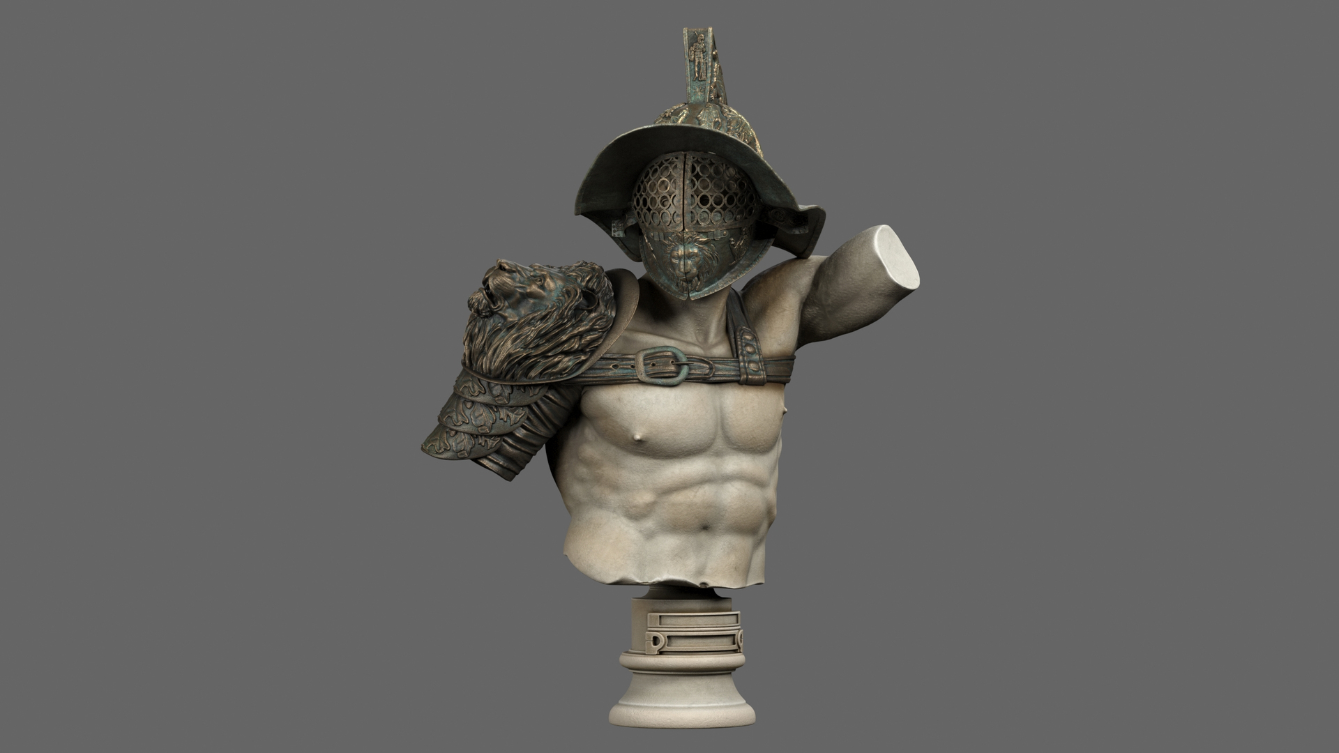 Gladiator Bust 3D Model - TurboSquid 1993003