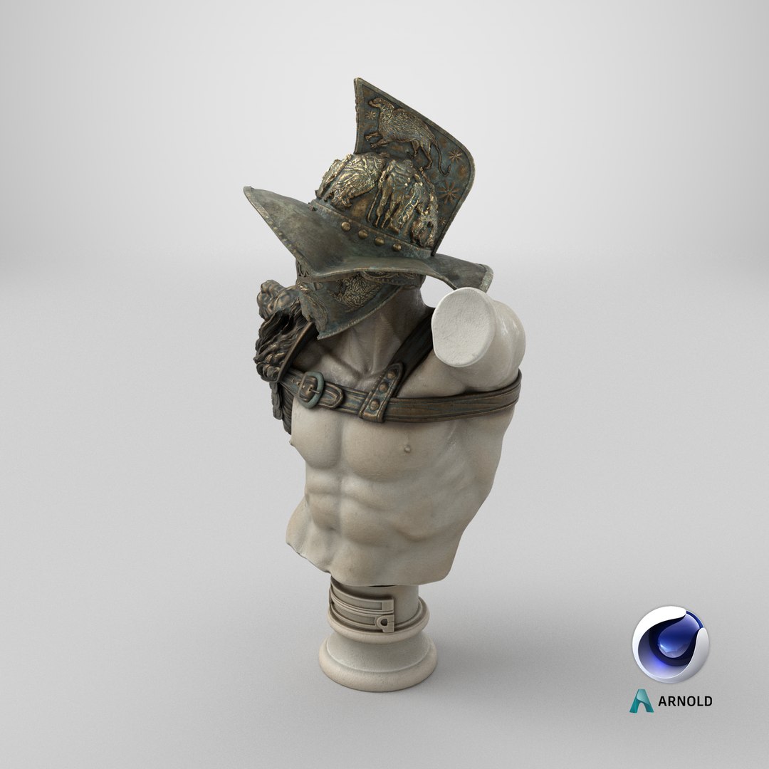 Gladiator Bust 3D Model - TurboSquid 1993003