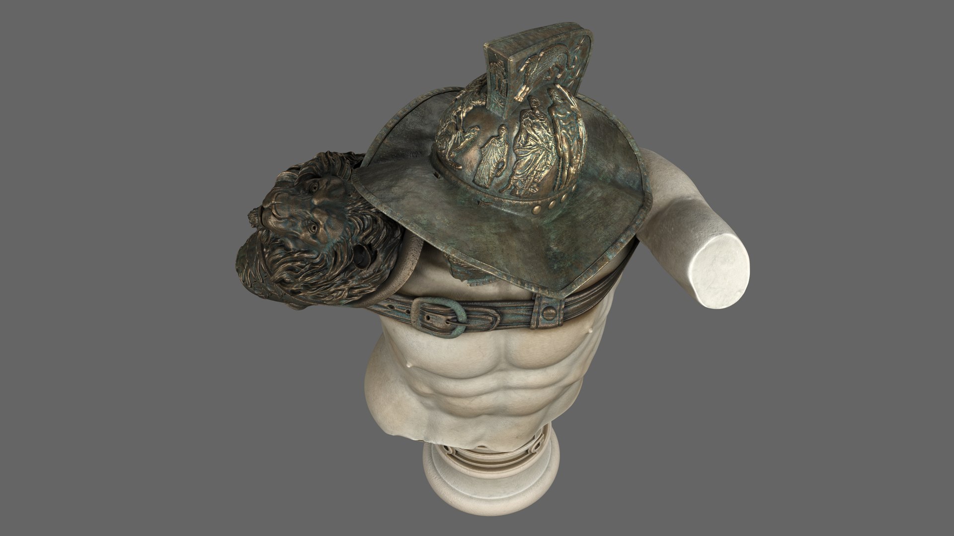 Gladiator Bust 3D Model - TurboSquid 1993003