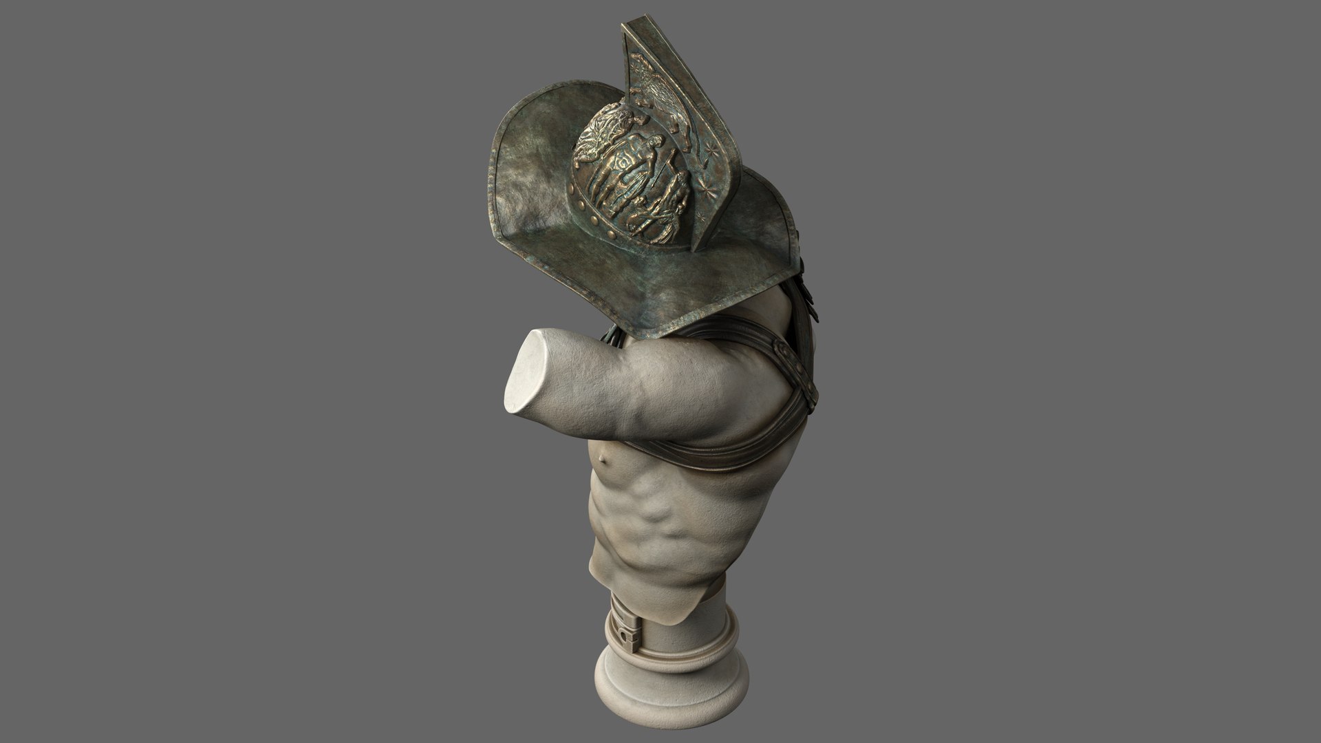 Gladiator Bust 3D Model - TurboSquid 1993003