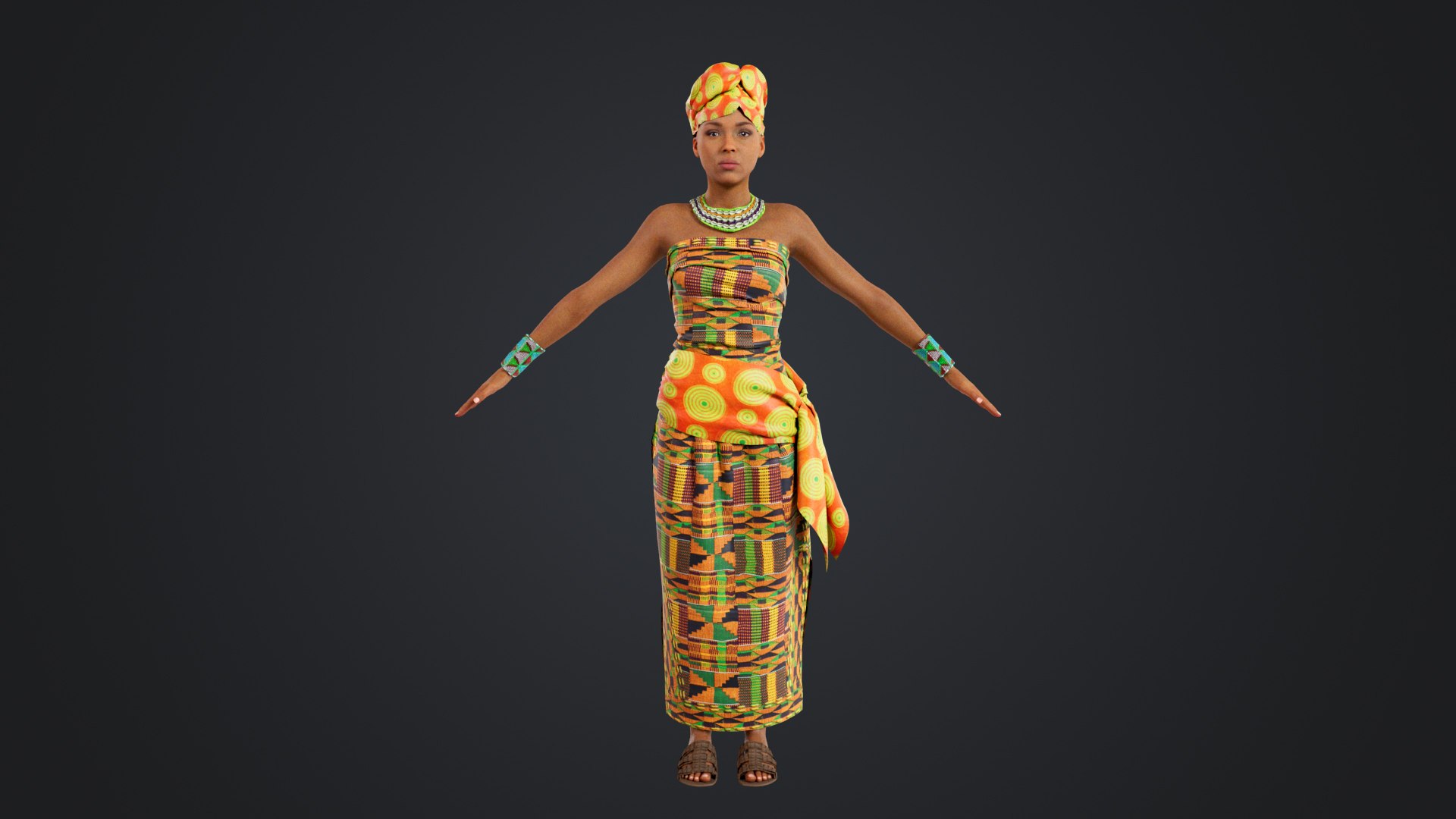 African Couple Rigged 3D Model - TurboSquid 2320398