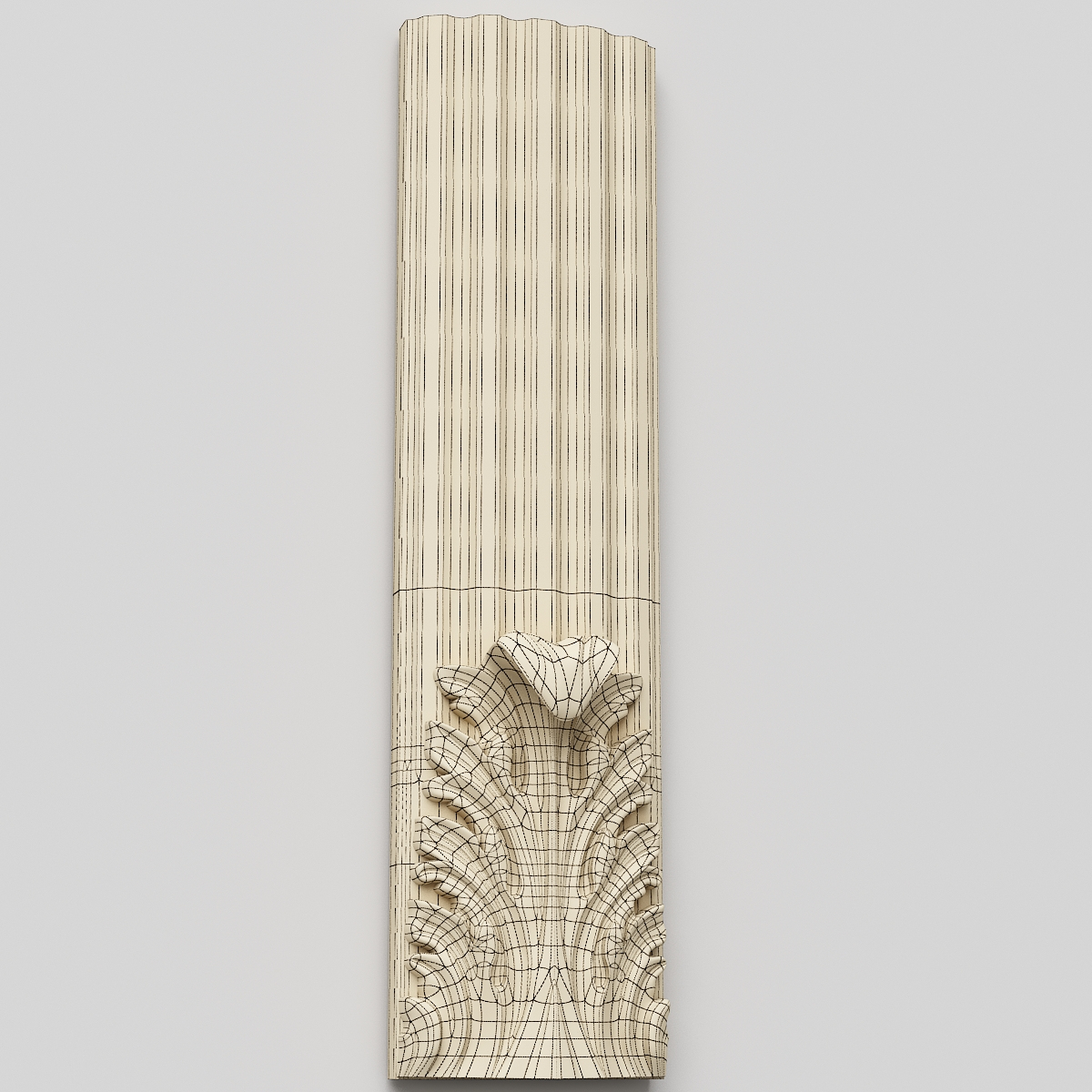 al decoration ornamental interior wall 3d model