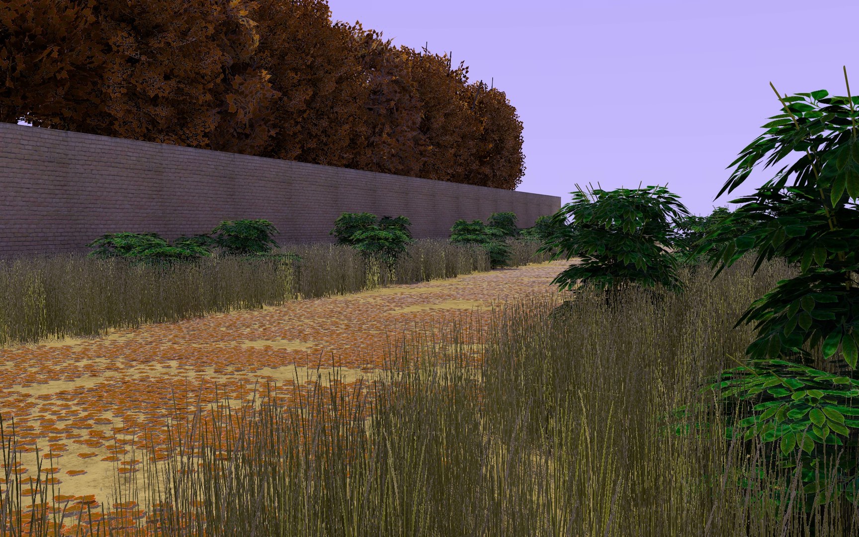3dsmax Autumn Country Path