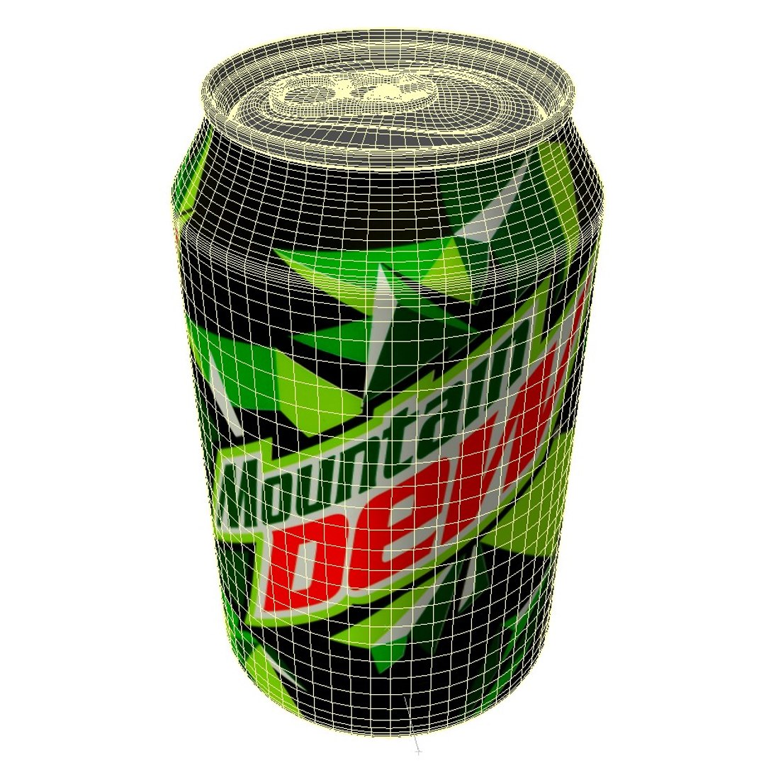 3D Softdrink Mountaindew Model - TurboSquid 1454721