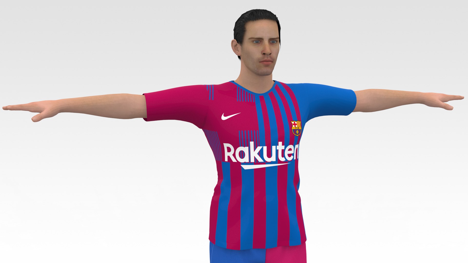Soccer Player Barcelona 3D - TurboSquid 1775913
