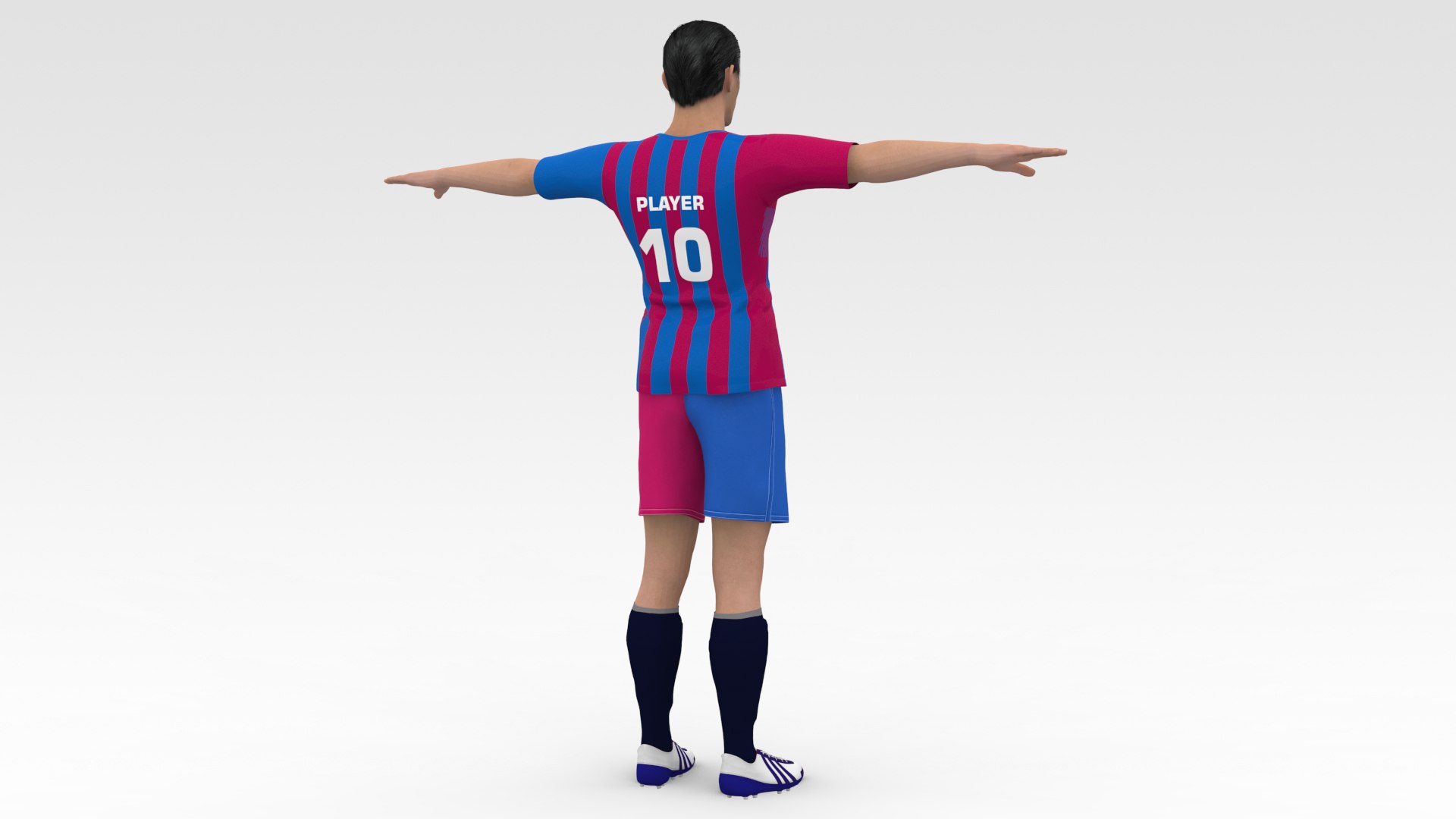 Soccer Player Barcelona 3D - TurboSquid 1775913