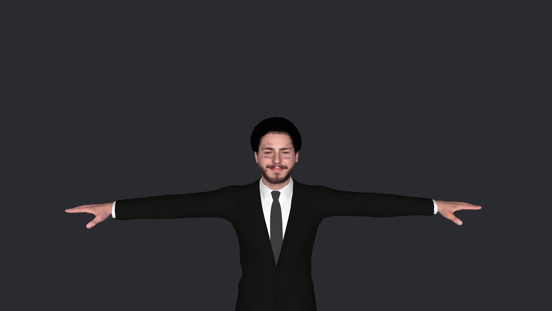 Post Malone Hyper Realistic Full Body Fully Rigged 3D Character Model ...