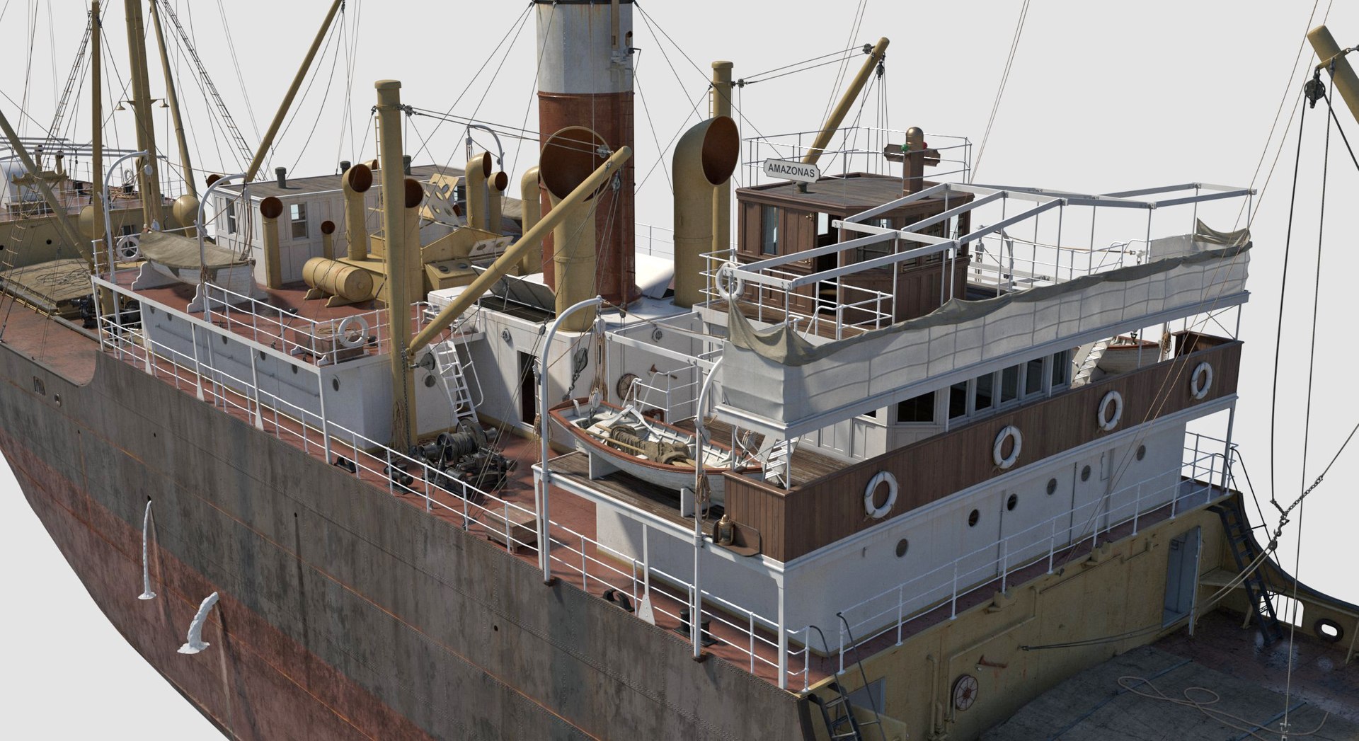 Cargo Steamer 3D Model - TurboSquid 2113107