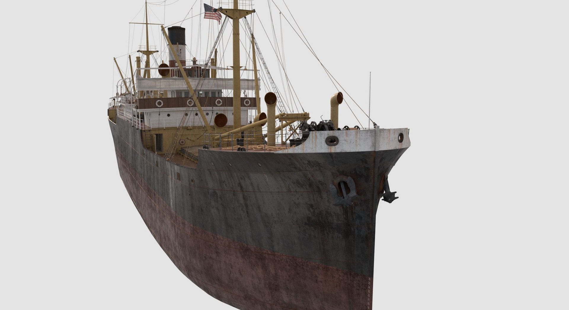 Cargo Steamer 3D Model - TurboSquid 2113107