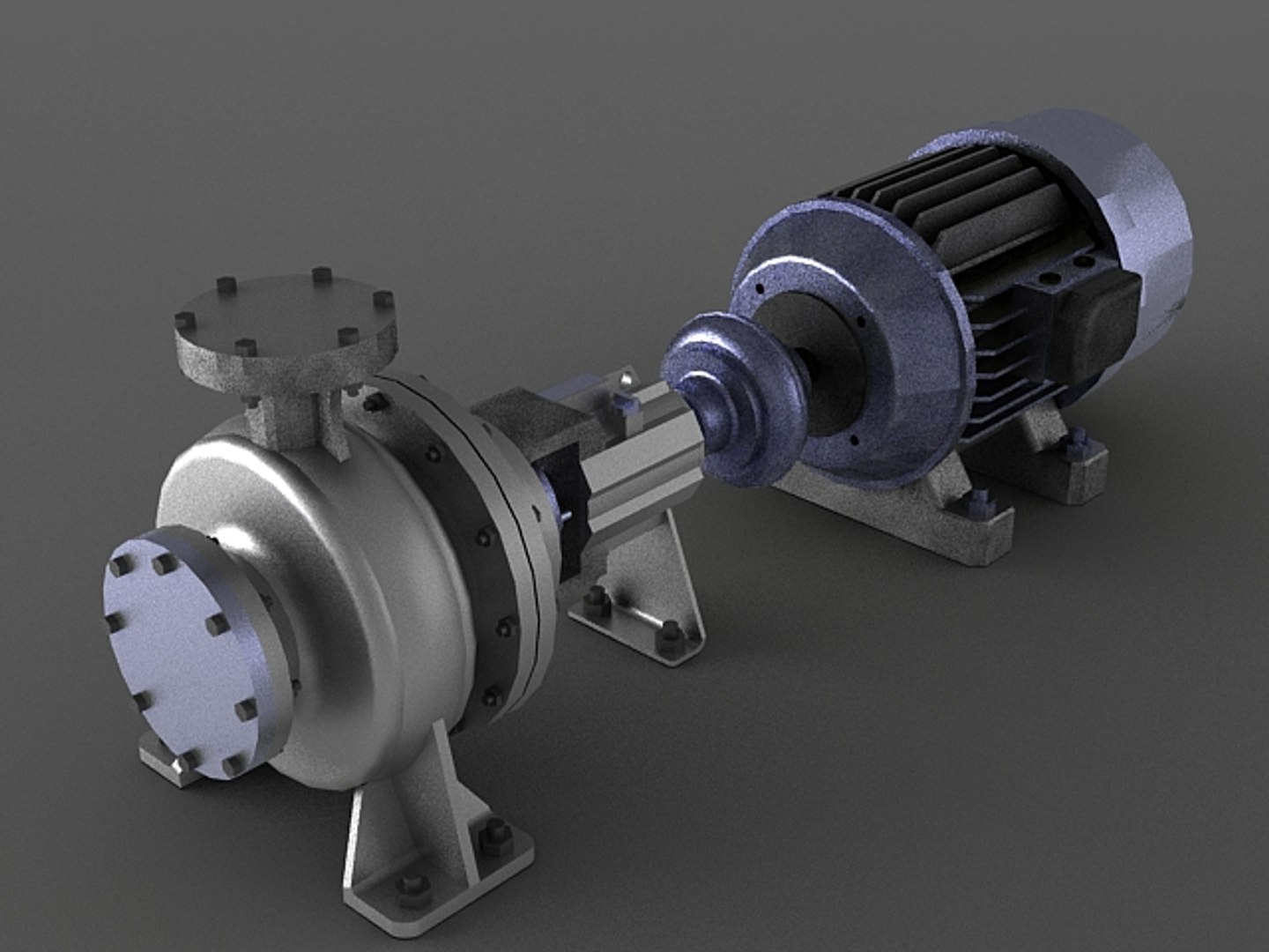 3D Engine Motor Air Pump Model - TurboSquid 1617120