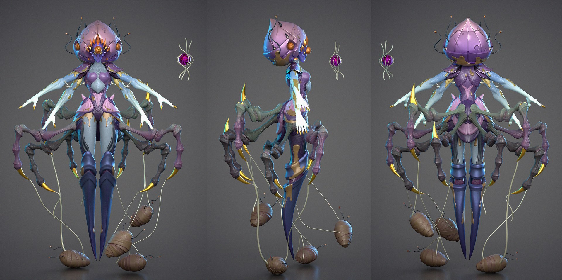 3D Spider GIrl Low-poly 3D Model - TurboSquid 2267631