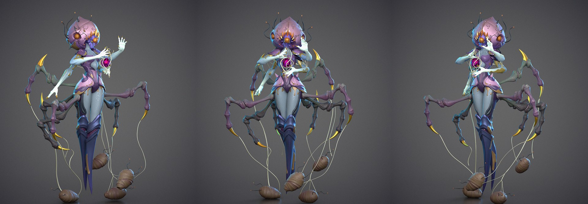 3D Spider GIrl Low-poly 3D Model - TurboSquid 2267631