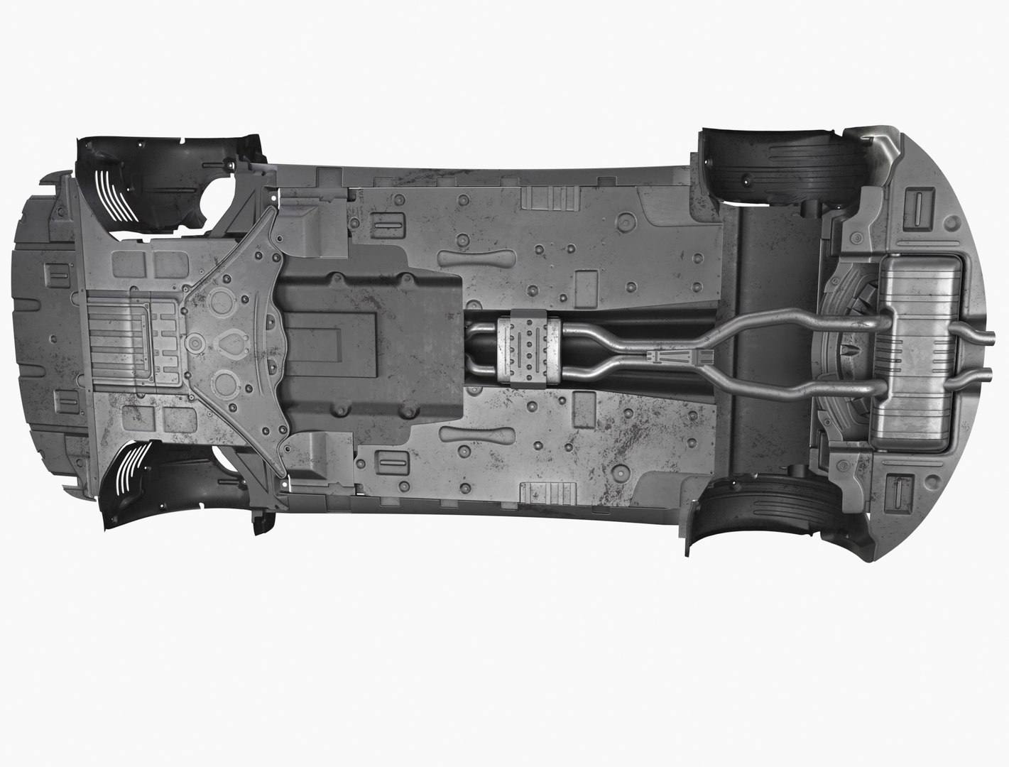 Car Underbody 3D Model - TurboSquid 2335620