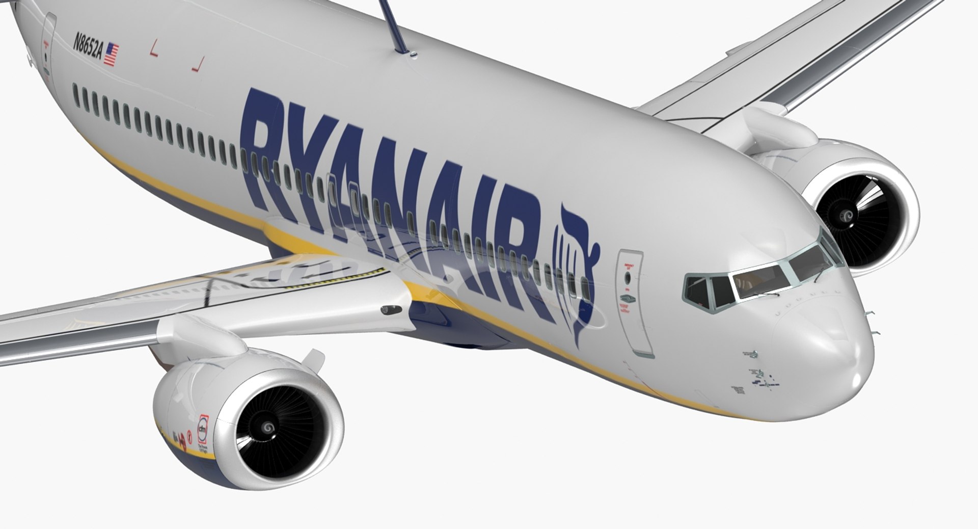 3D model boeing 737-800 ryanair - TurboSquid 1159028