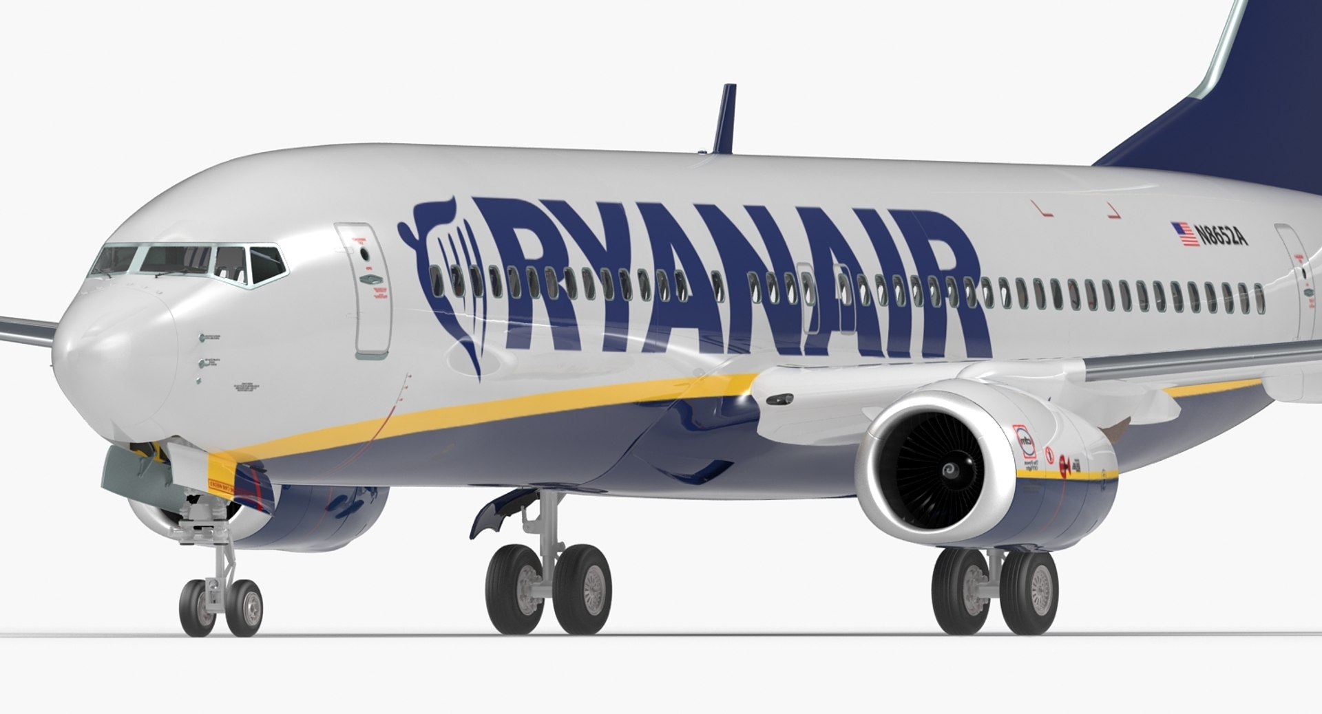 3D model boeing 737-800 ryanair - TurboSquid 1159028