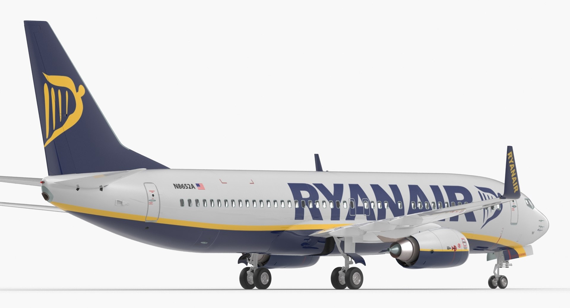 3D model boeing 737-800 ryanair - TurboSquid 1159028