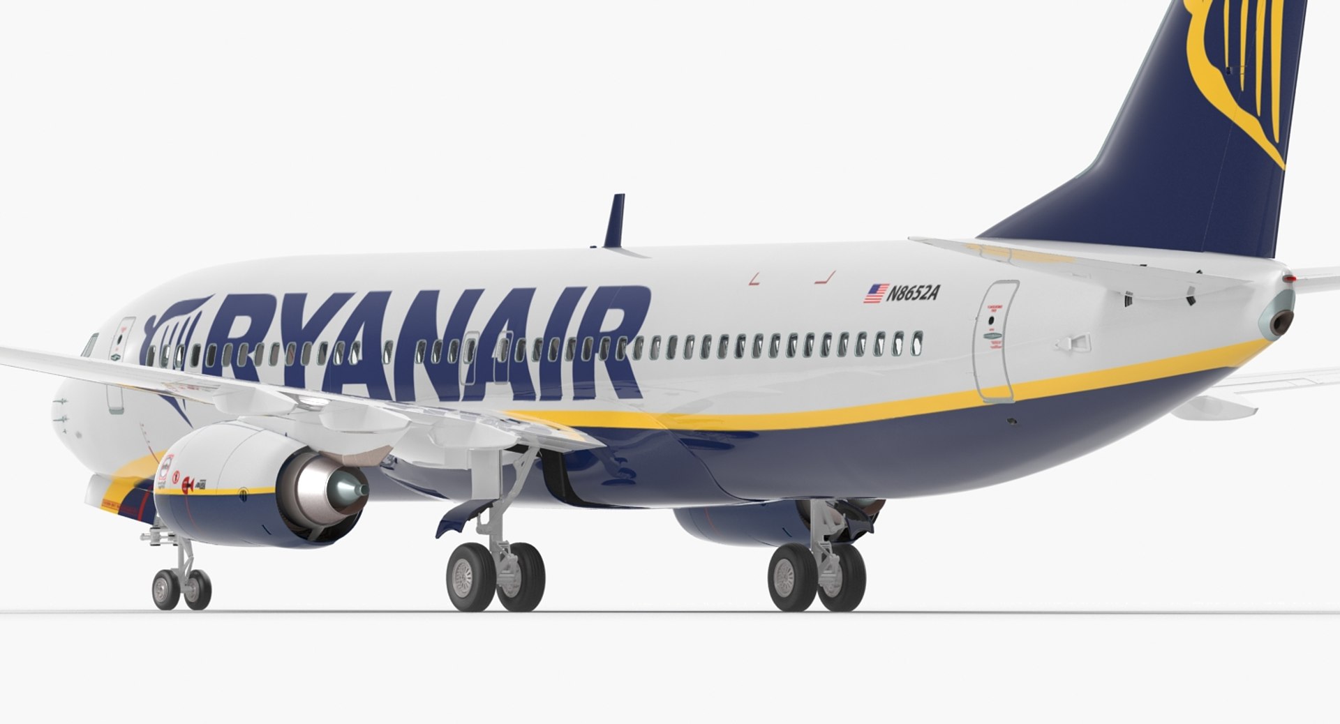 3D model boeing 737-800 ryanair - TurboSquid 1159028