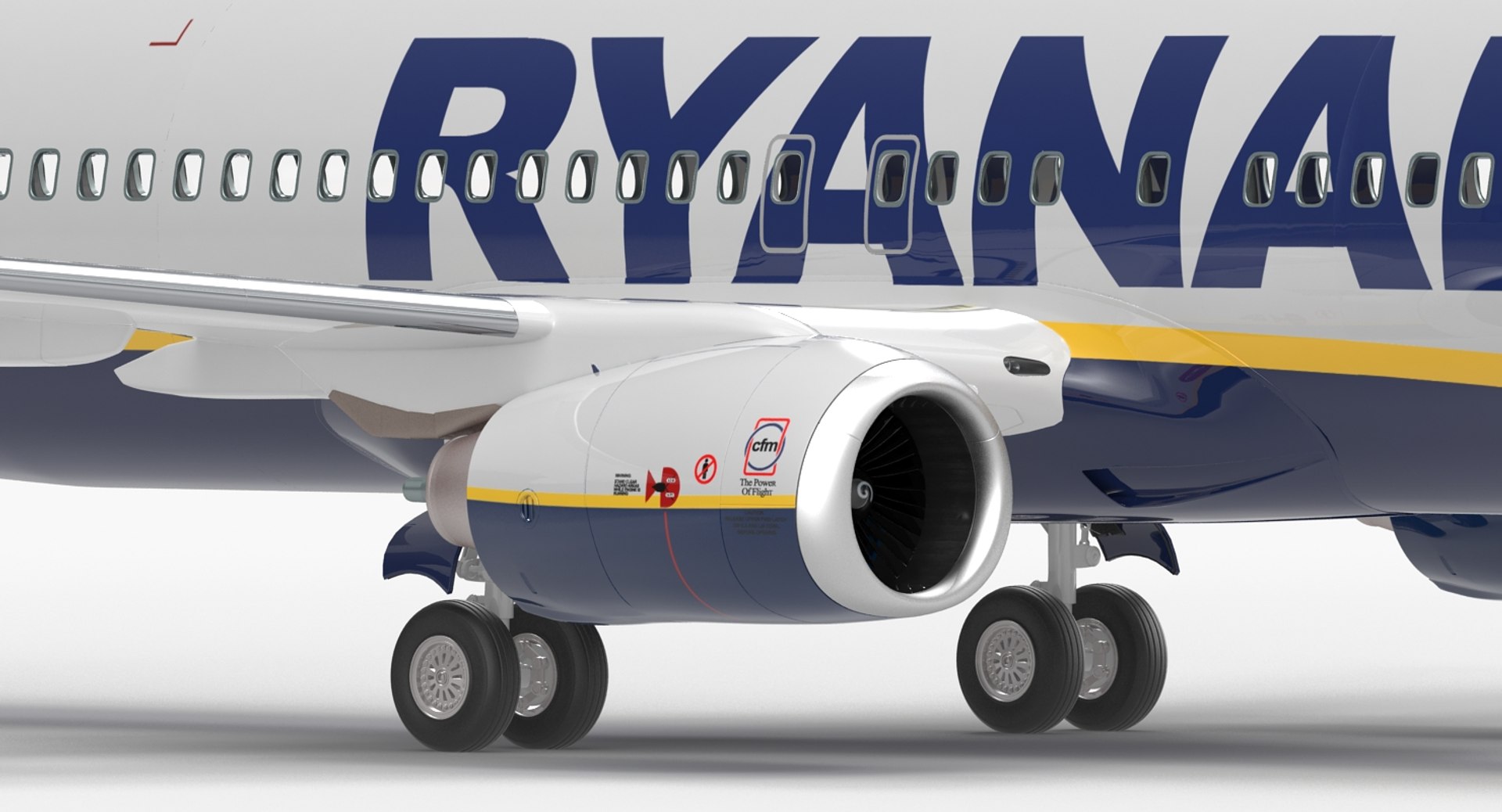 3D model boeing 737-800 ryanair - TurboSquid 1159028