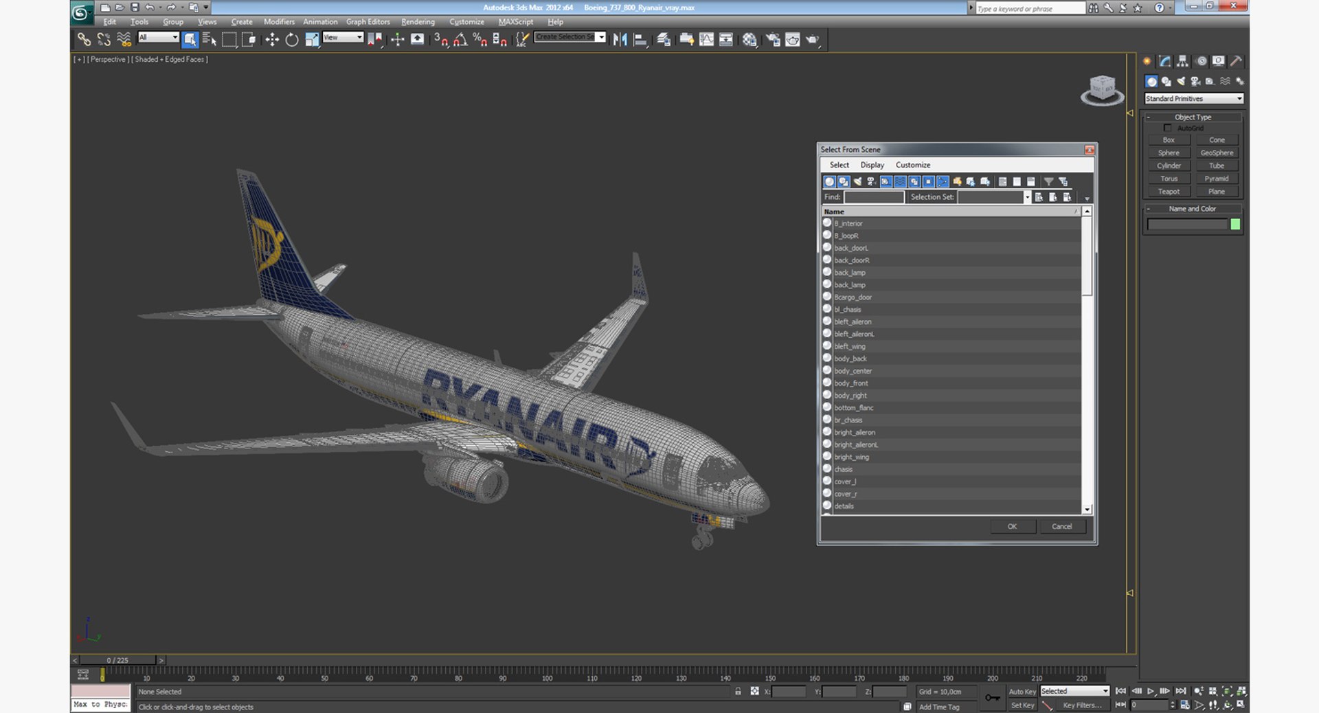 3D model boeing 737-800 ryanair - TurboSquid 1159028