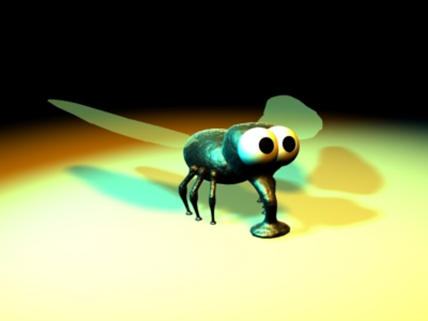 funny fly 3d model