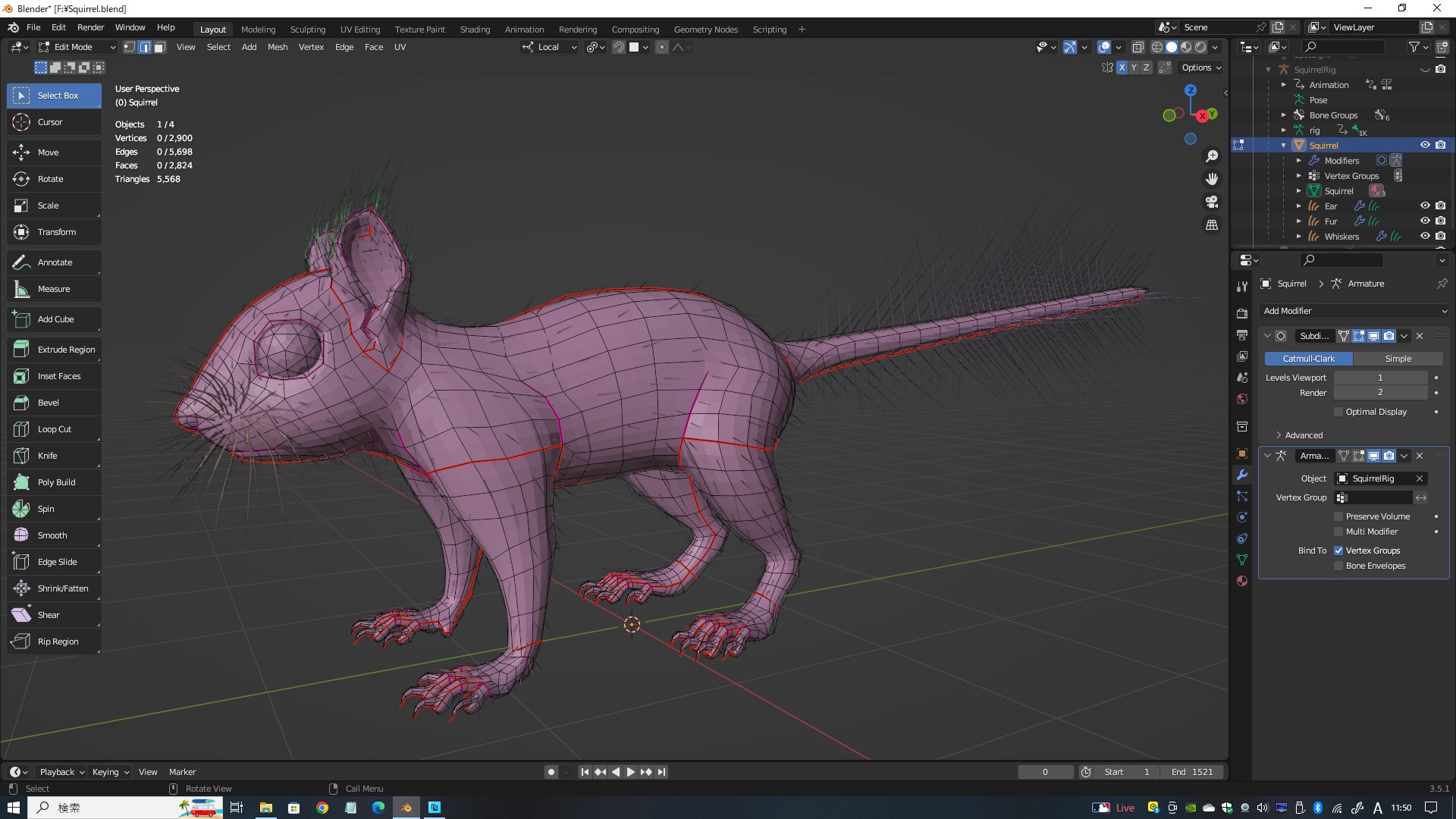 3D Squirrel Model - TurboSquid 2084588