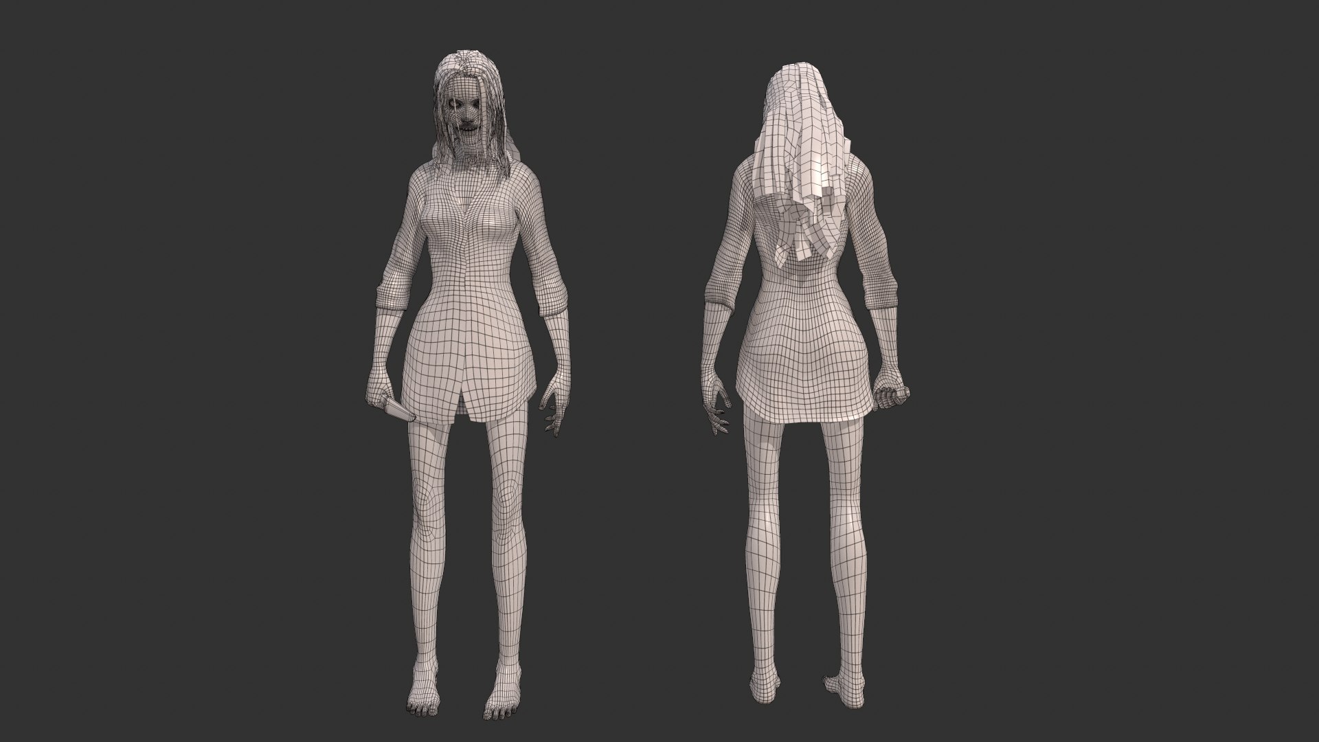 Ghost Girl 3D Model - TurboSquid 2191124