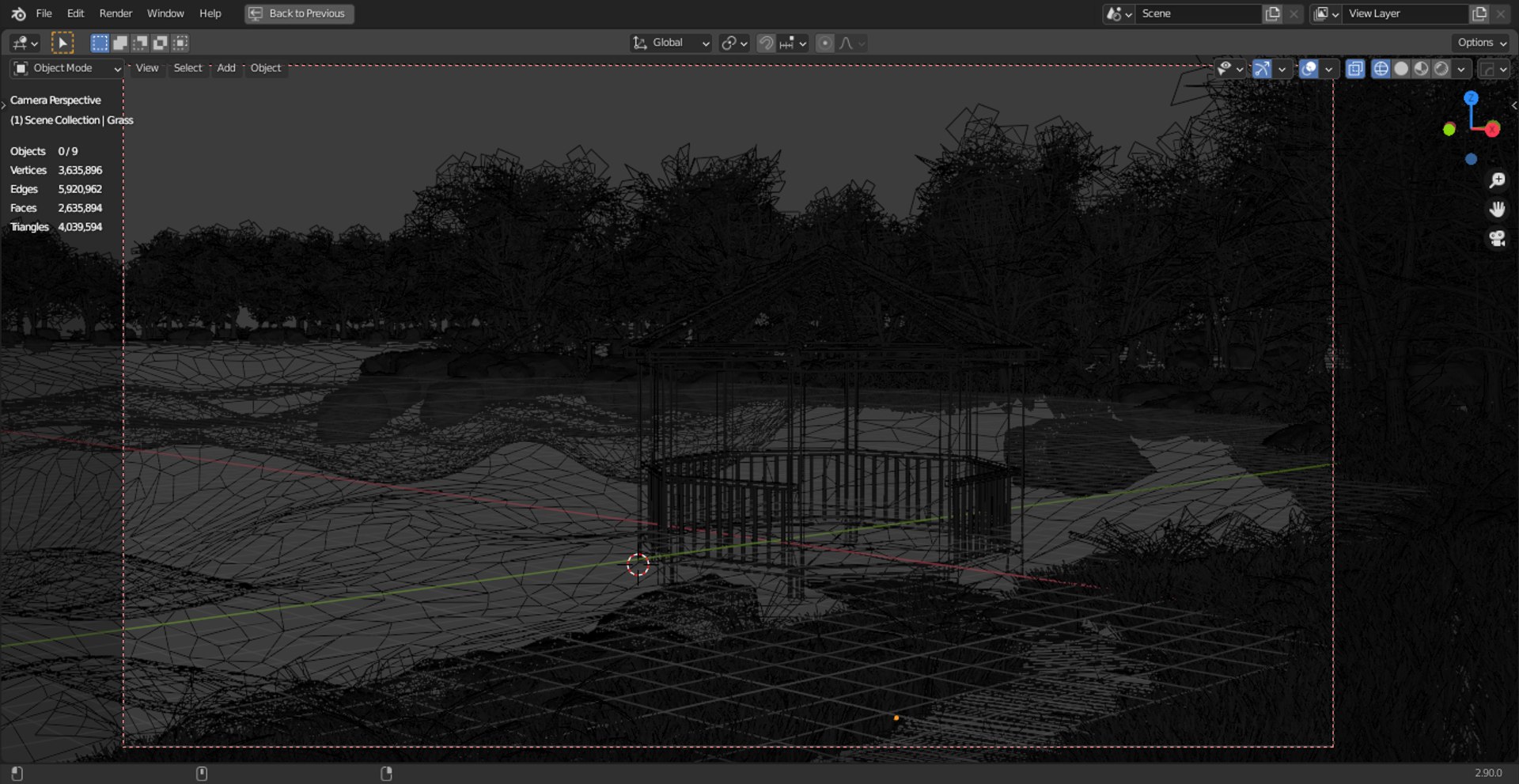 Gazebo Scene 3D Model - TurboSquid 1625391