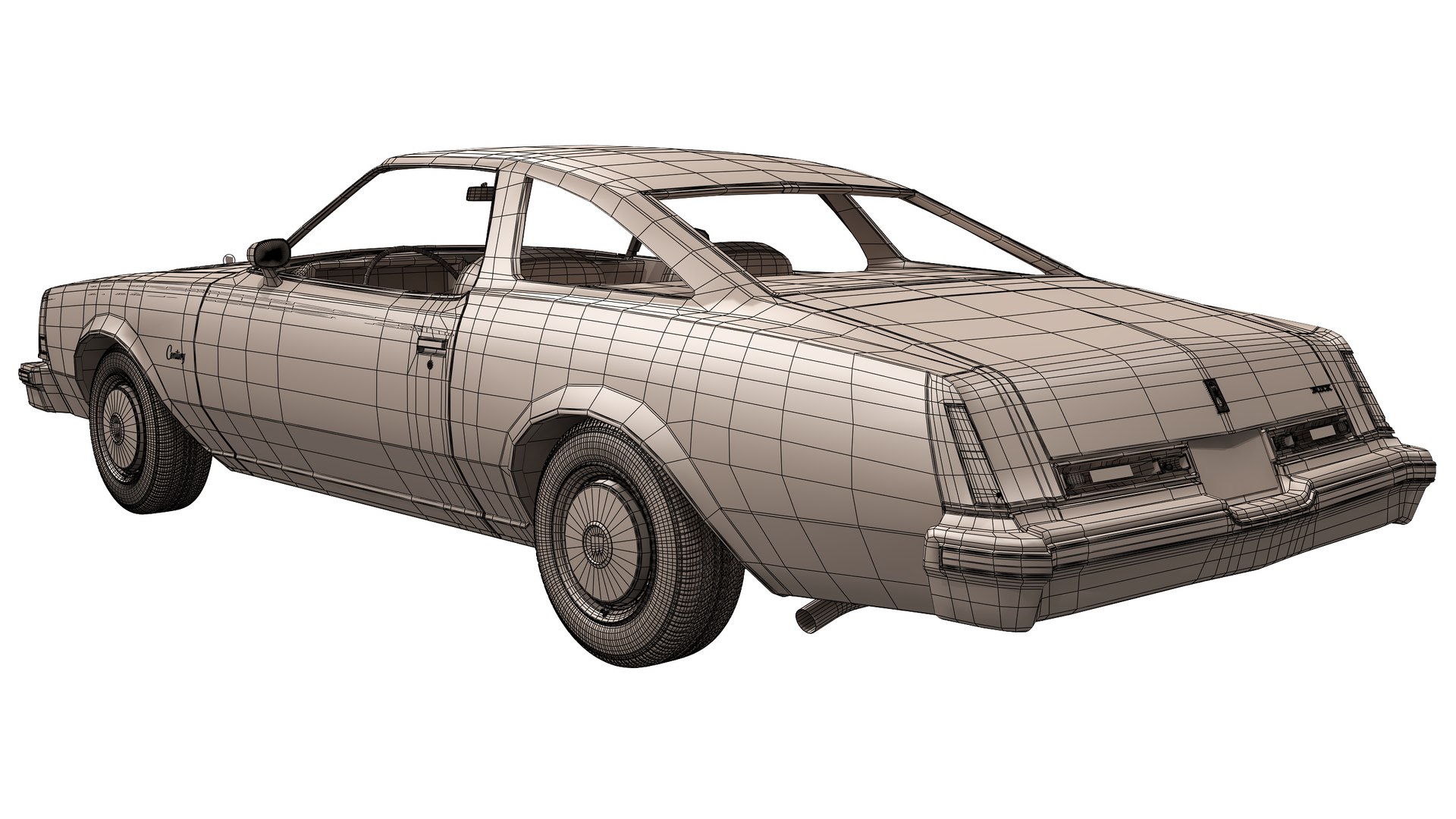 3D Buick Century Hardtop Coupe 1977 Model - TurboSquid 2047880