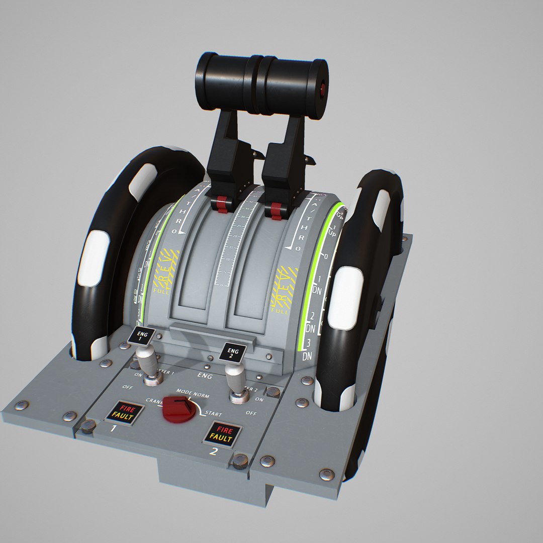 Throttle Quadrant 3D - TurboSquid 1383101