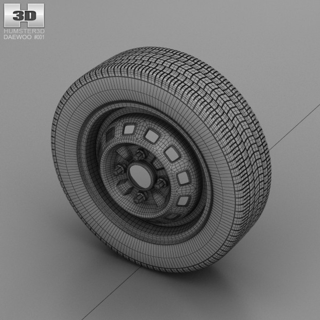daewoo wheel 3d 3ds