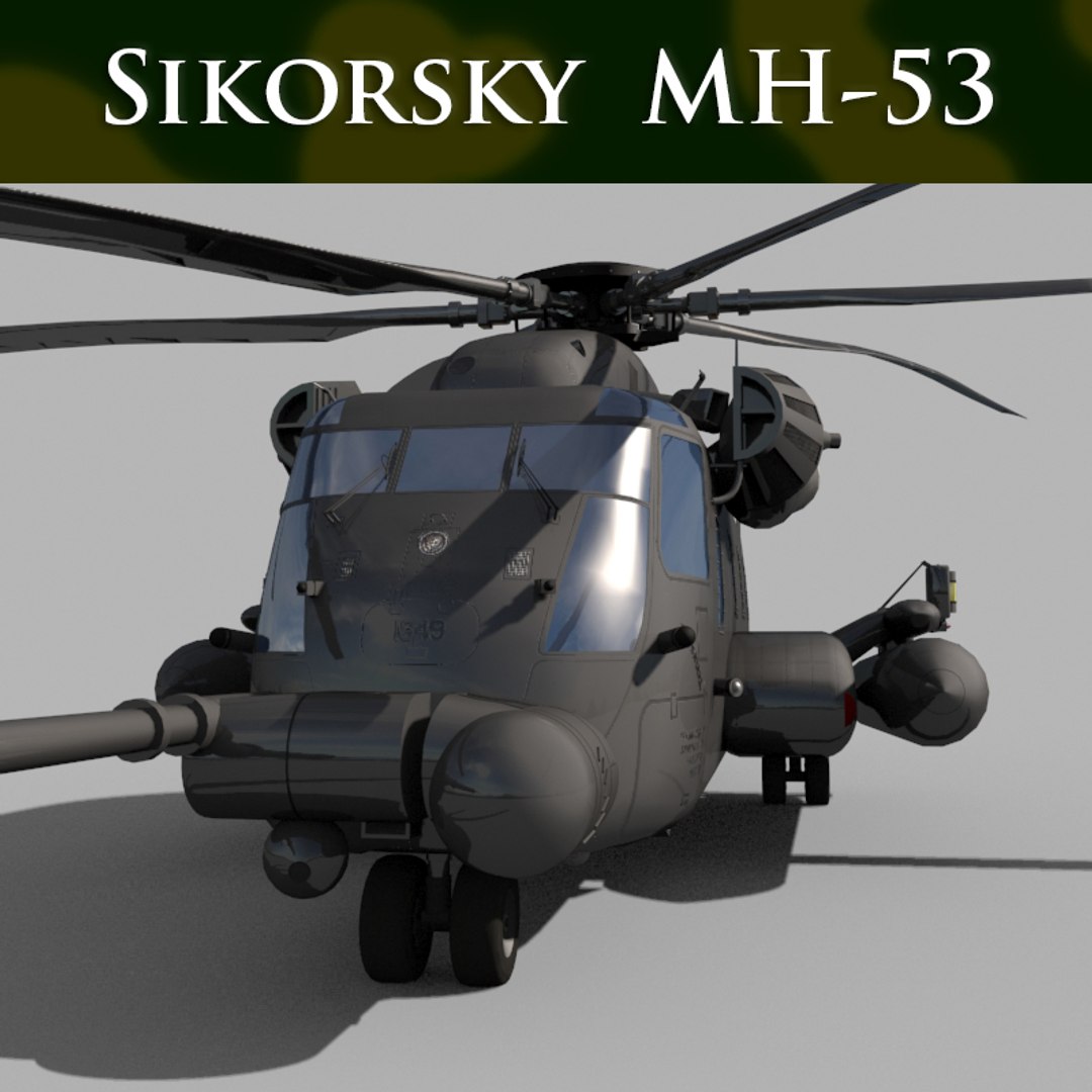 Sikorsky Mh-53 Pave Helicopter 3D Model - TurboSquid 1338468